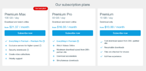 Page d'accueil de Keep2Share